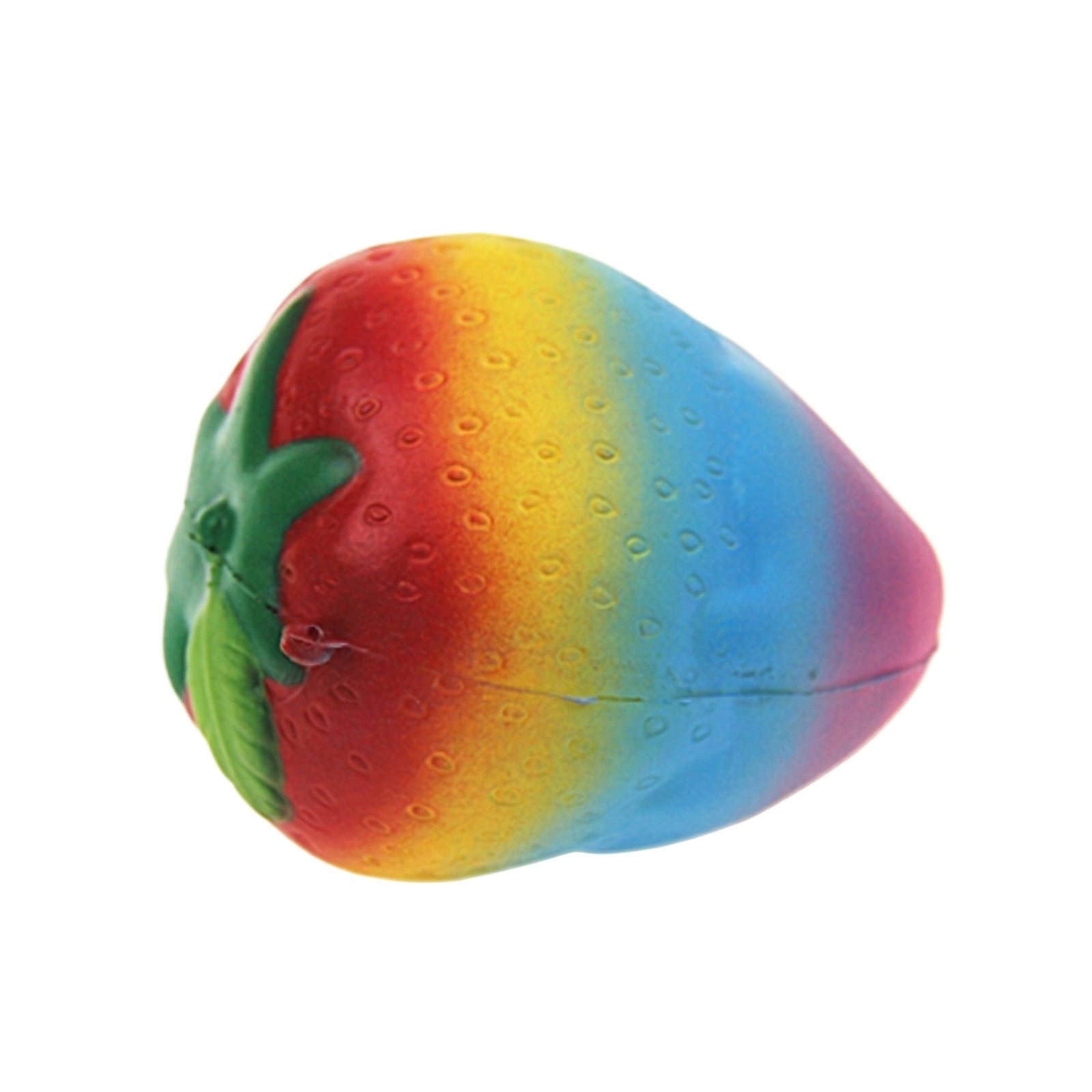 4" Rainbow Gradient Strawberry Squishy Toys, Sensory Fidget Tabletop ...