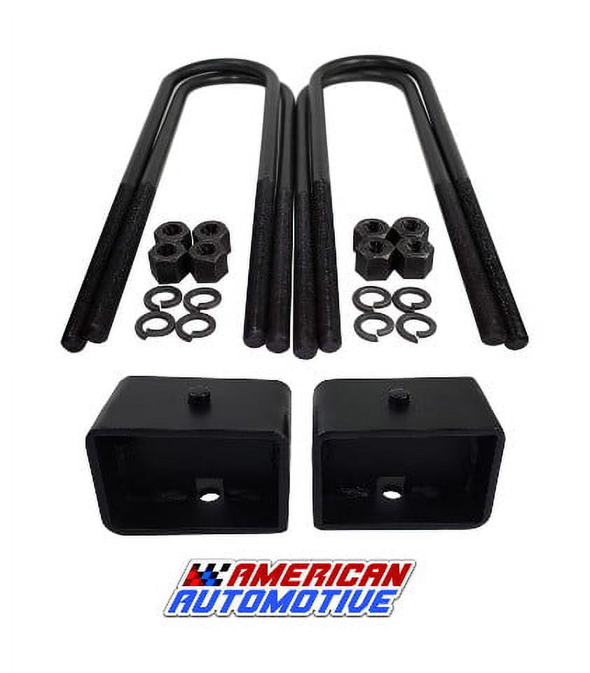 4" Rear Lift Blocks U Bolt Kit Ford F250 F350 Super Duty and Excursion ...