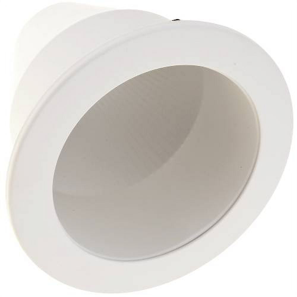 4" Recessed Anodized Reflector Trim With Vertical Socket, White per 3 ...