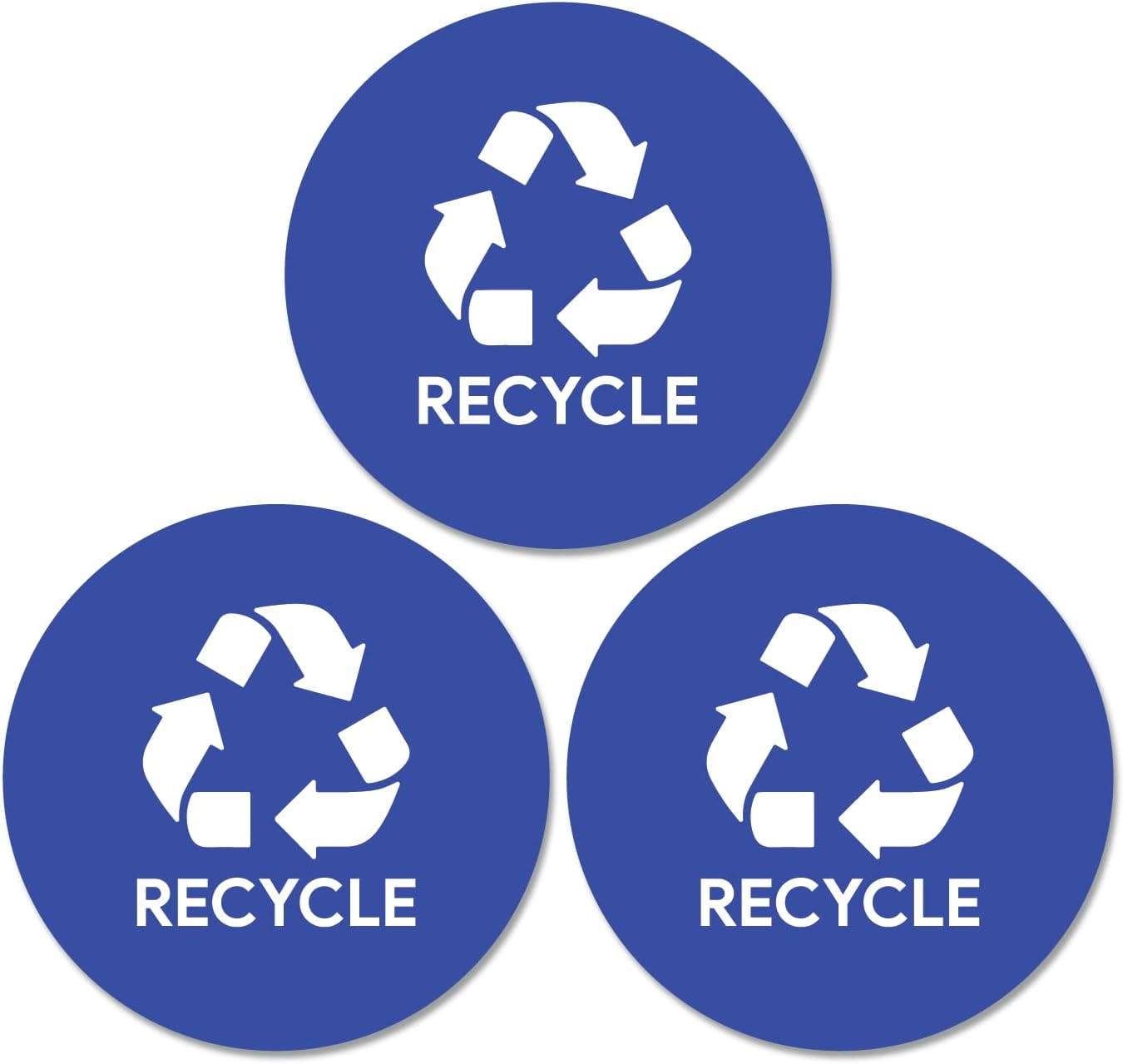 4" Recycle Stickers for Trash Can 3pcs | Weatherproof Indoor Outdoor ...