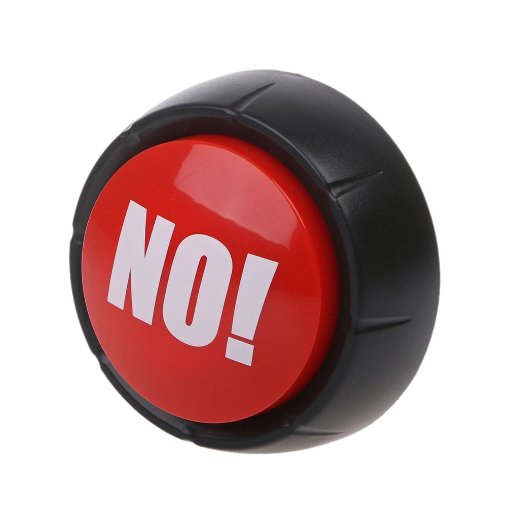 4’’ Red NO Button Sound Toy Desktop Novelty Party Favor Pressure ...