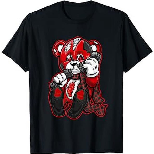 4 Red Thunder Tee Heartbreak Money Drip Retro Red Thunder 4s T-Shirt ...