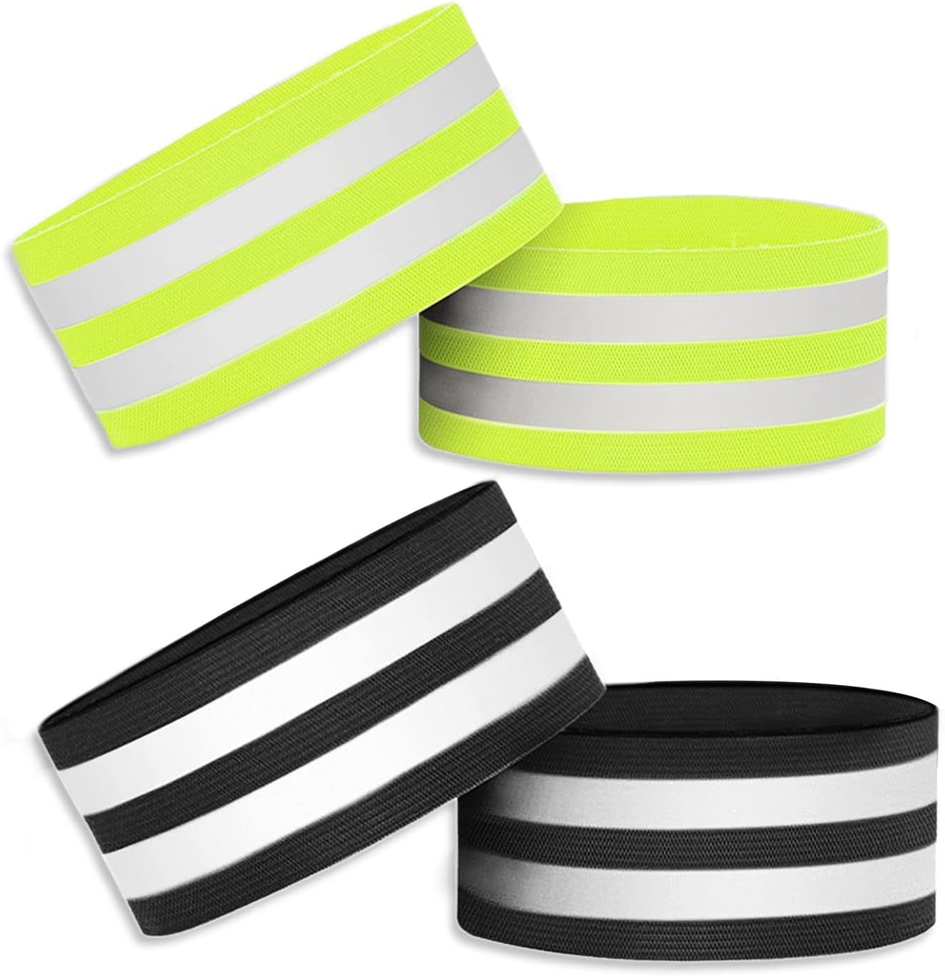 4 Reflective Belts, Reflective Bracelet Reflective Armbands In Two ...