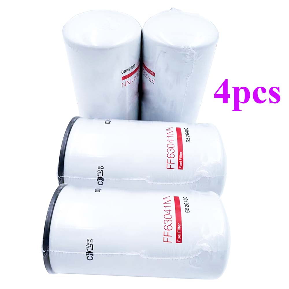 4 Replace FF63041NN Fuel Filter Fit Cummins 5526400 FF63041 FF63041NNEB ...