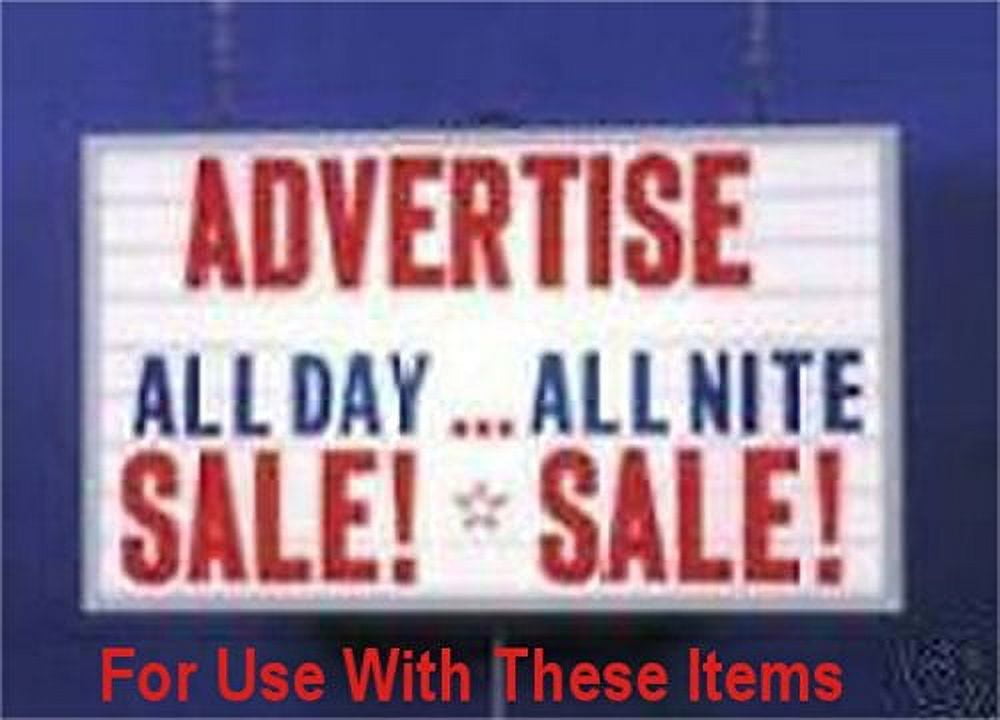 4" Replacement/Additional Letters For Message Board Signs shown in the ...