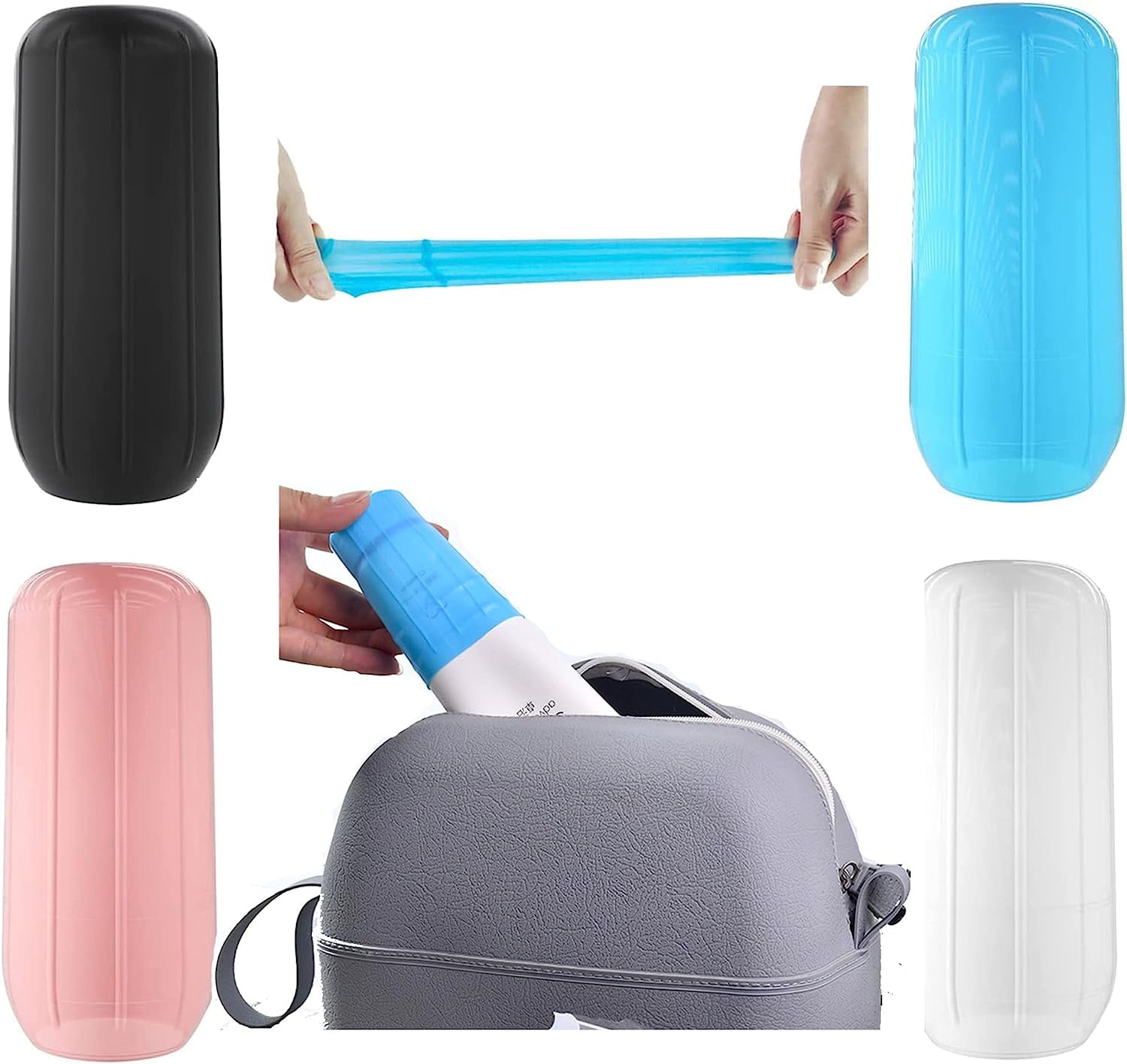 4 Reusable Silione Accessory Elastic Sleeve for Leak Proofing, For ...