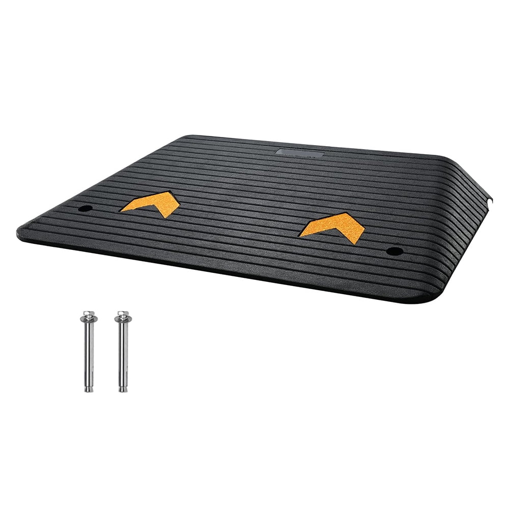 4" Rise Door Ramp, Rubber Threshold Ramp with Channel, Rubber Car Ramp ...