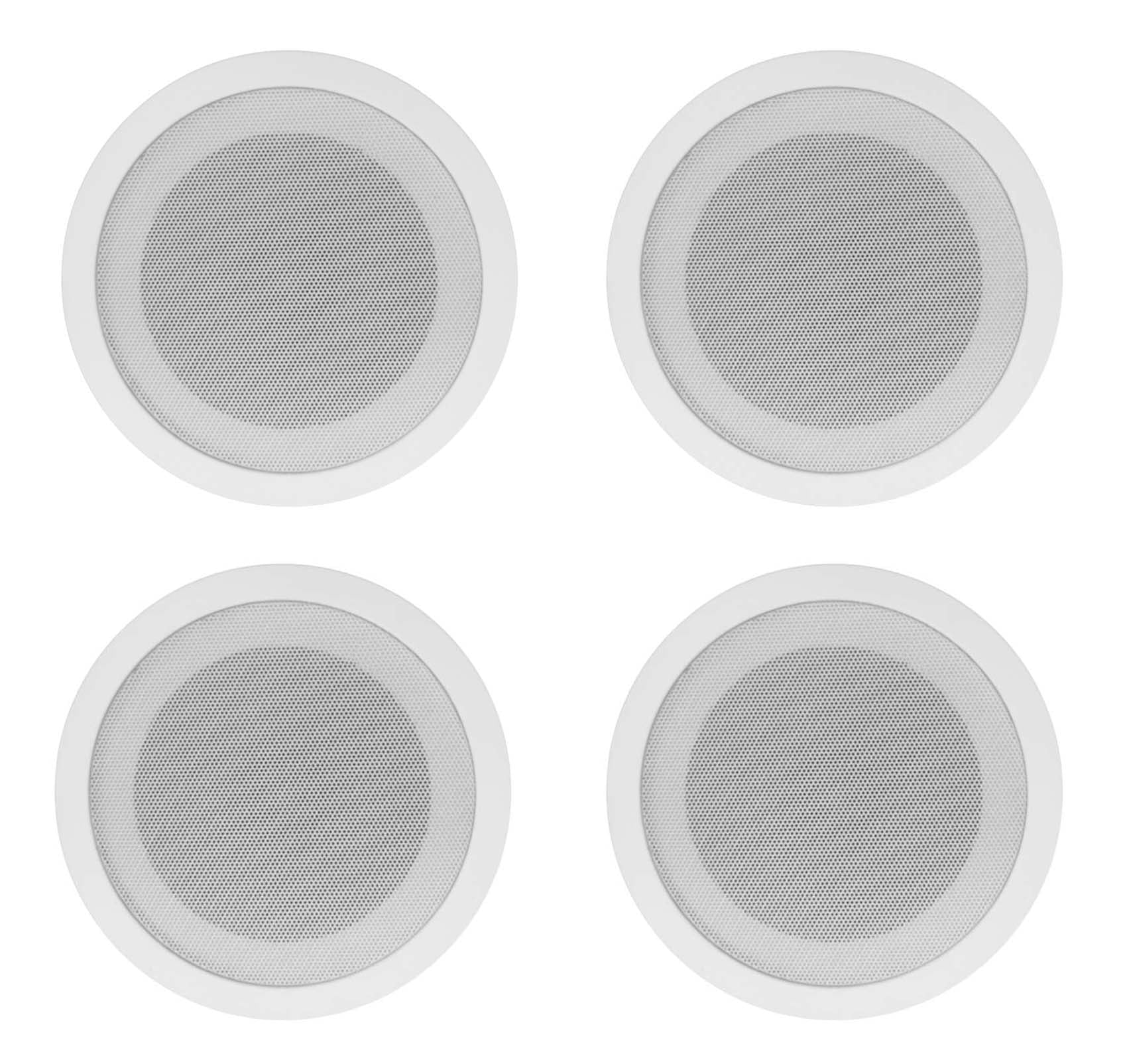 (4) Rockville CCL5T White 70V 5" Commercial Ceiling Speakers 4 ...