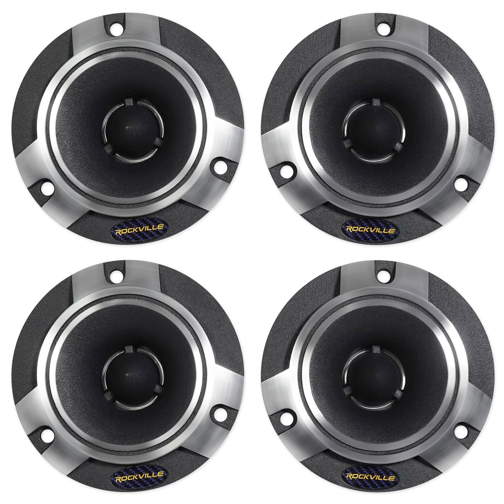 (4) Rockville RT5 2.8" Aluminum Car/Pro Tweeters w Titanium Diaphragm ...
