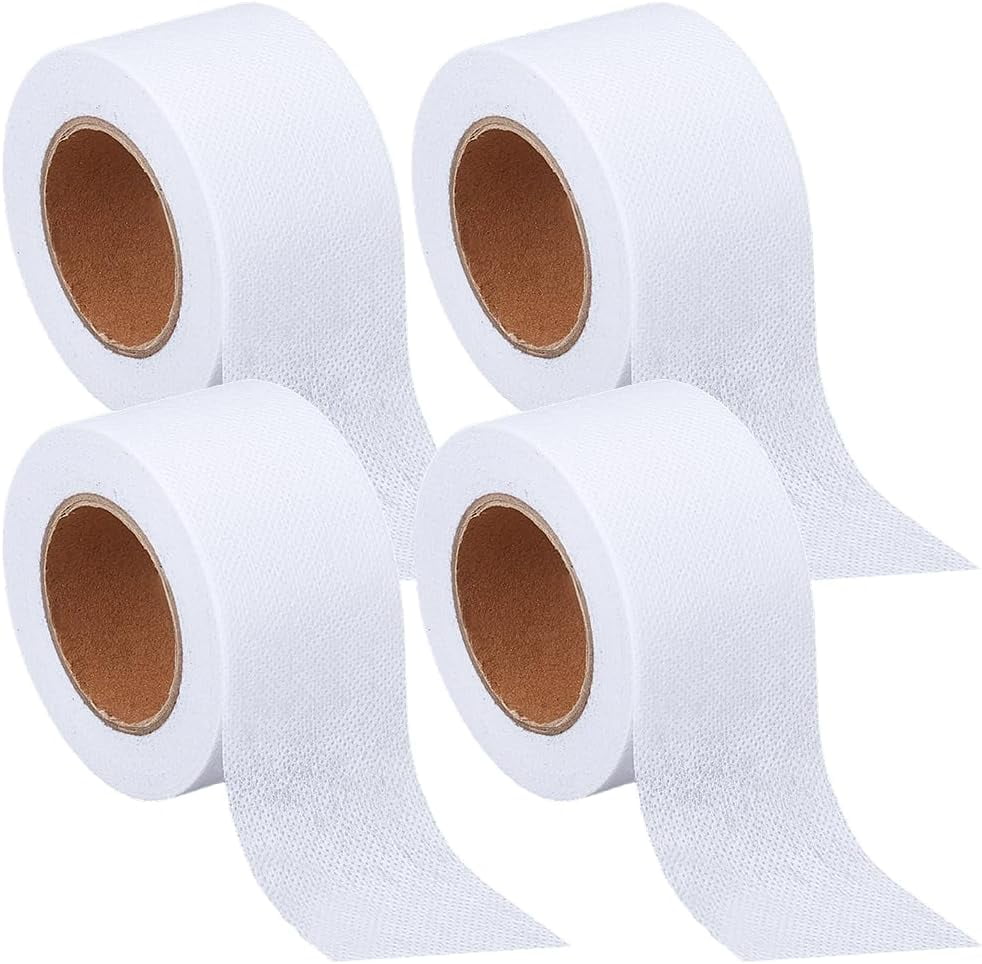 4 Roll Fusible Batting Seam Tape 1.5 Inch x 15 Yards Iron on Hem Tape ...
