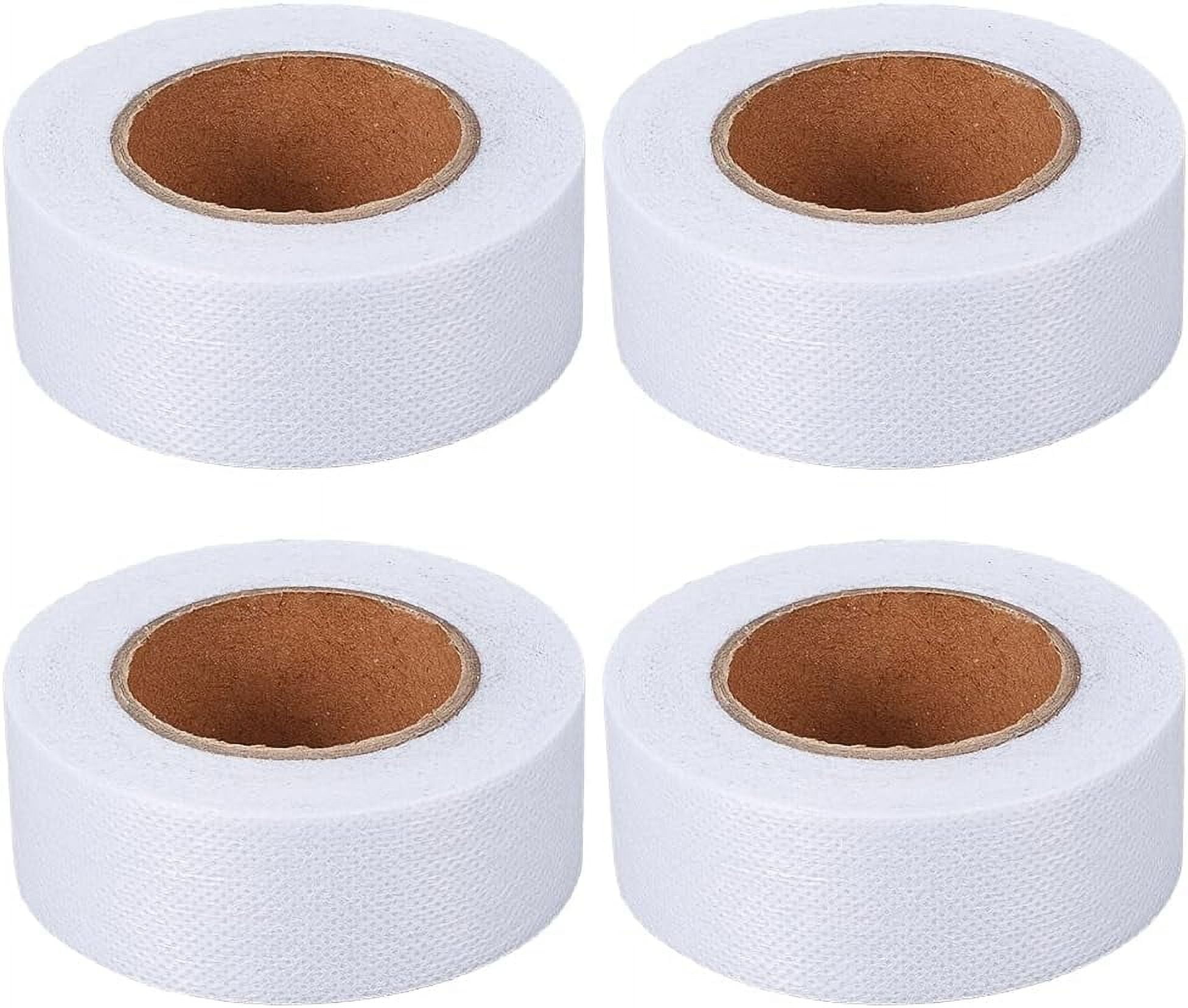 4 Roll Fusible Batting Seam Tape 1 Inch x 15 Yards White Seam Tape Iron on Hem Tape Fusible ...