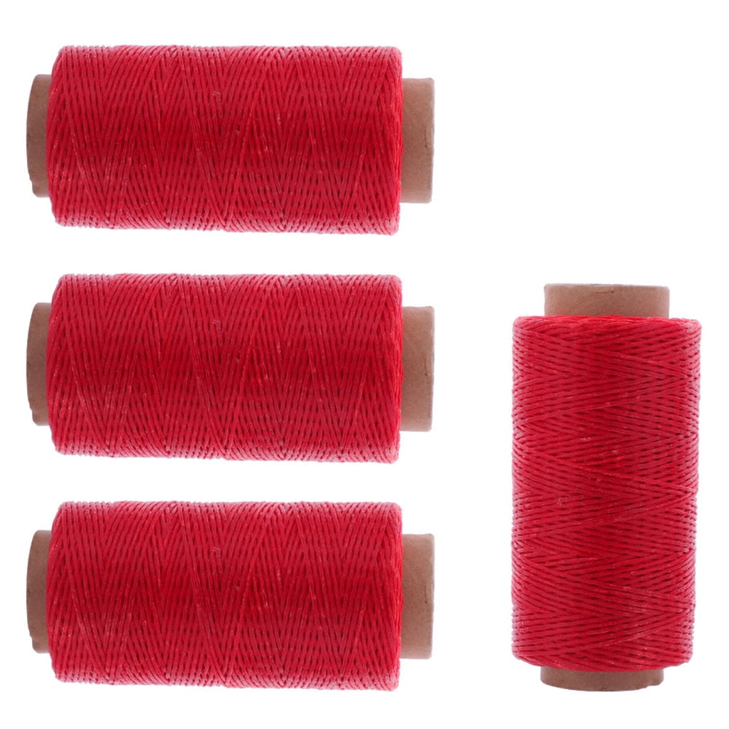 4 Roll of Leather Sewing Waxed Thread 164 Yards Each Hand Stitching ...
