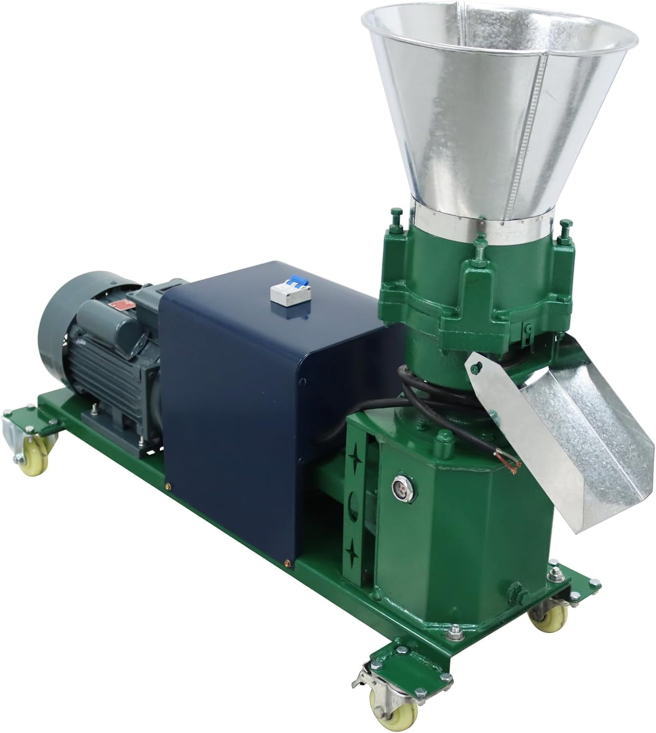 4 Rollers Chicken Feed Pellet Mill Machine 10mm Animal Feed Pellet ...