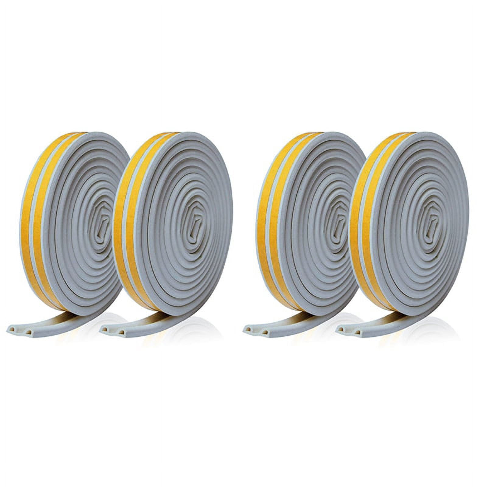 4 Rolls 10 M Draft Excluder for Doors and ,Draught Excluder Tape Rubber ...