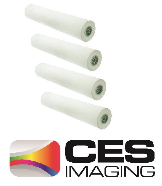 4 Rolls 24x150 20Lb Bond Paper 2"core For use in HP Designjet Inkjet ...