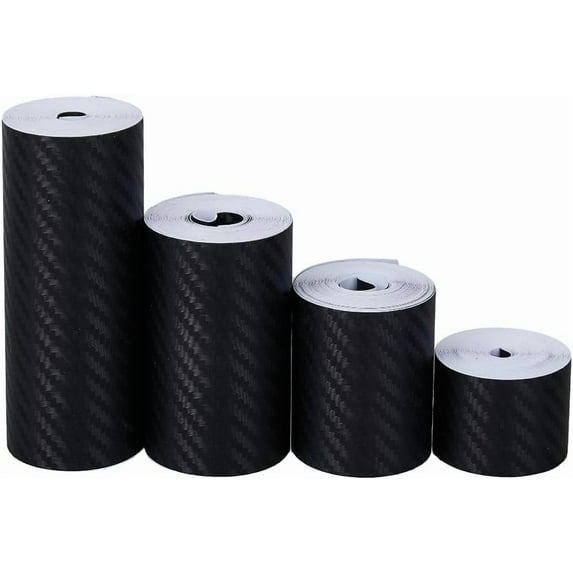 4 Rolls 4 Sizes Carbon Fiber Stickers 16.4ft Carbon Fiber Carbon Fiber ...