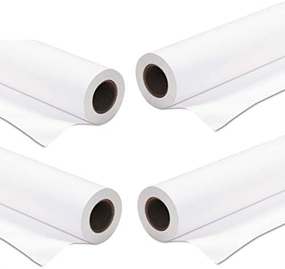 4 Rolls 42-inch x 150-foot 20lb Bond Plotter Paper, 2-inch Core ...