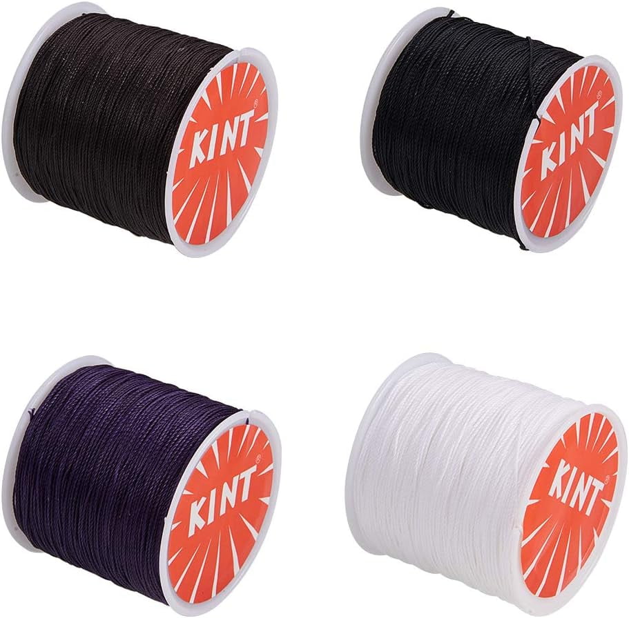 4 Rolls 460 Yards Waxed Cord Polyester Waxed Polyester Thread 0.5mm ...