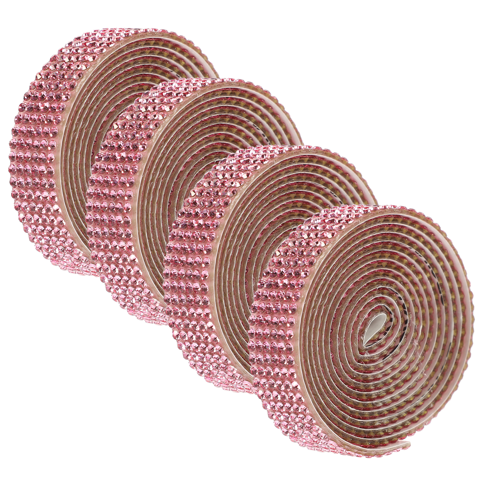 ONAPARTER 4 Rolls Adhesive Rhinestone Stickers Rhinestones Patch ...