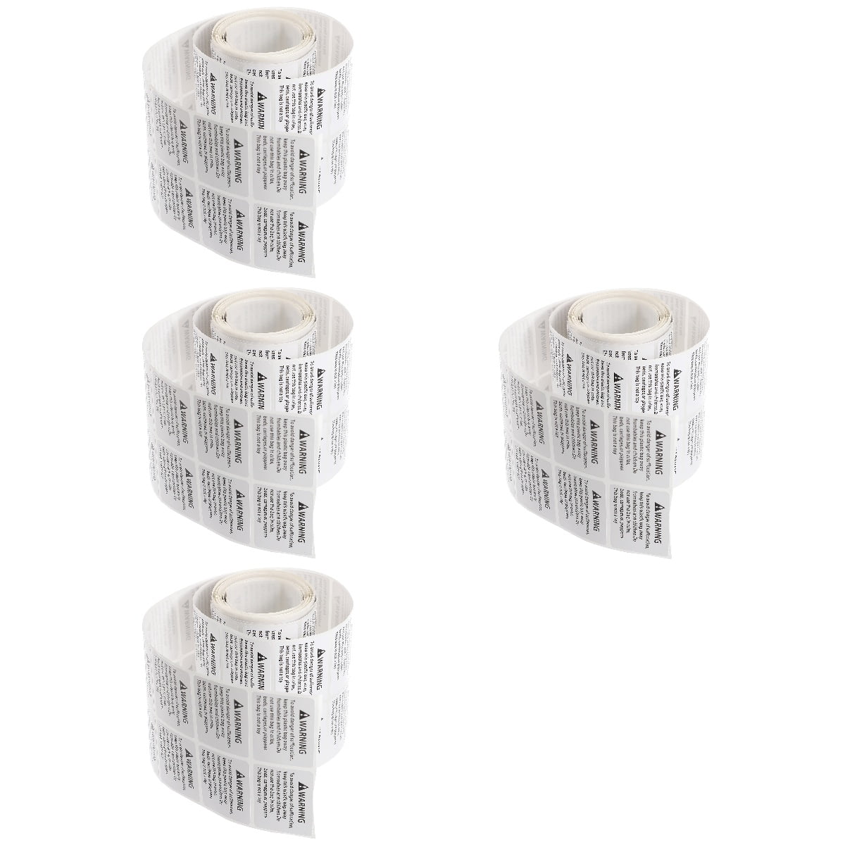 4 Rolls Adhesive Suffocation Warning Label Stickers Packing Bag Warning ...