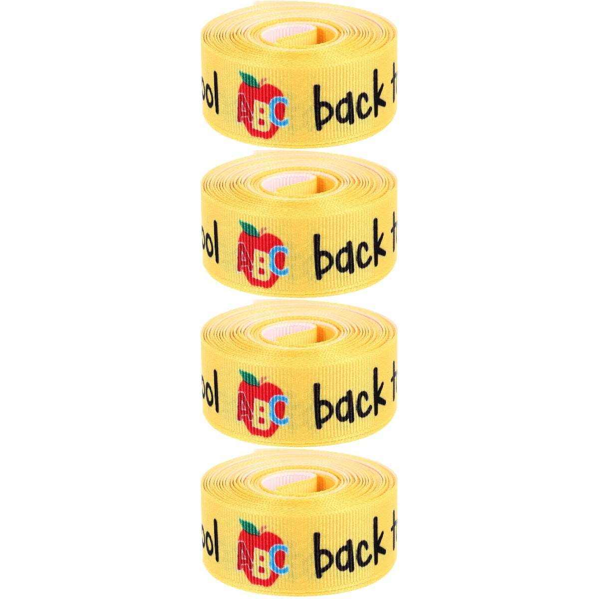 4 Rolls Back to School Ribbons Back to School Themed Ribbon Wrapping ...