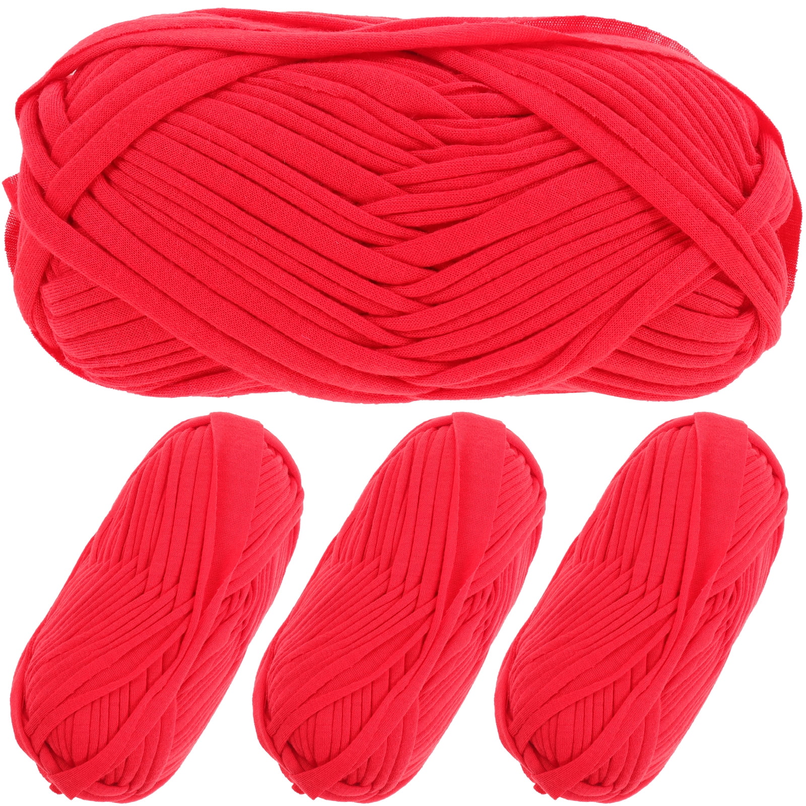 4 Rolls Ball of Wool Crochet Hook Yarn for Crocheting Clearance Yarns ...