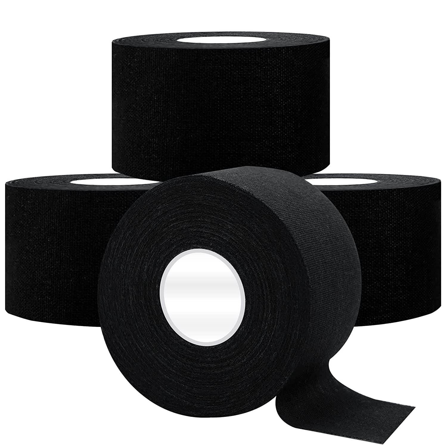 4-Rolls Black Athletic Sports Tape Very Strong Tape for Athlete & Sport ...