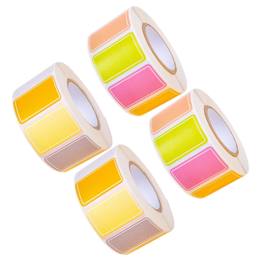 CIMAXIC Multipurpose Label Sticker Multi Colored 4 Rolls for Students ...