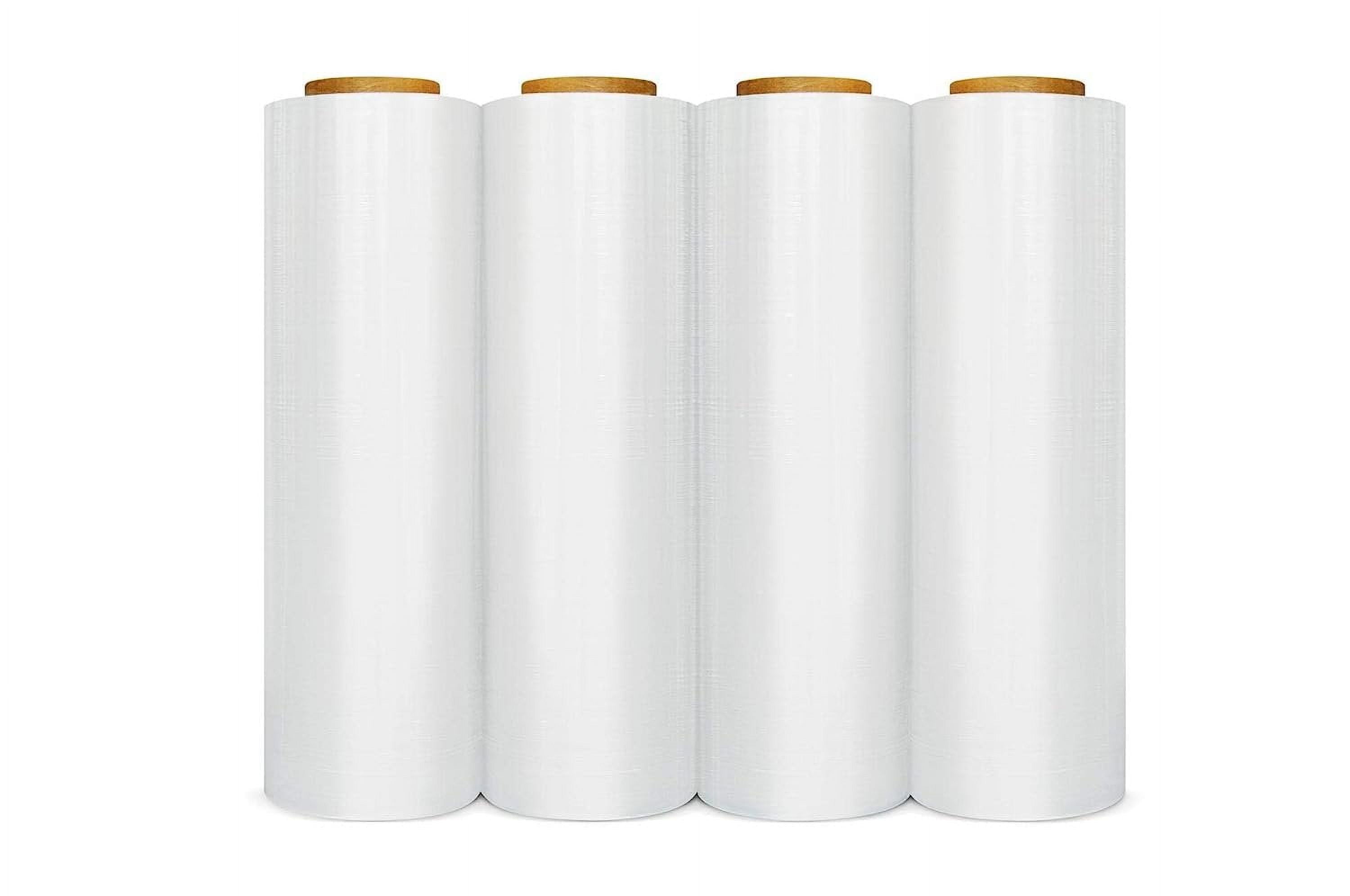 4 Rolls of Blown Hand Stretch Film 18" x 2000'. Clear Hand Stretch Wrap ...