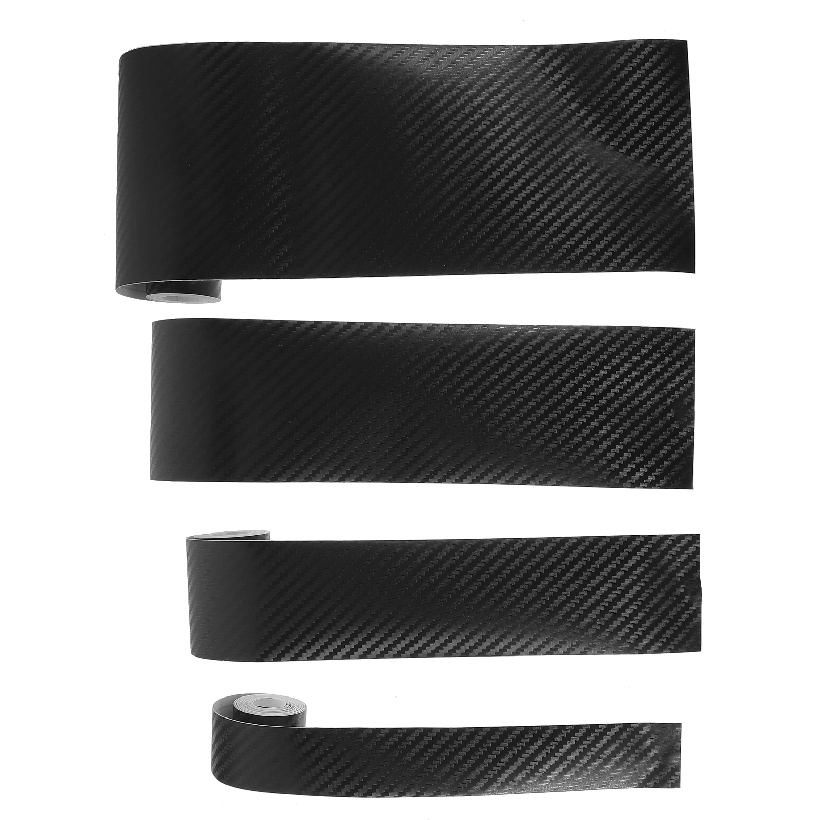 4 Rolls Car Decoration Sticker Scratch Cover Body Carbon Fiber 3d Auto ...