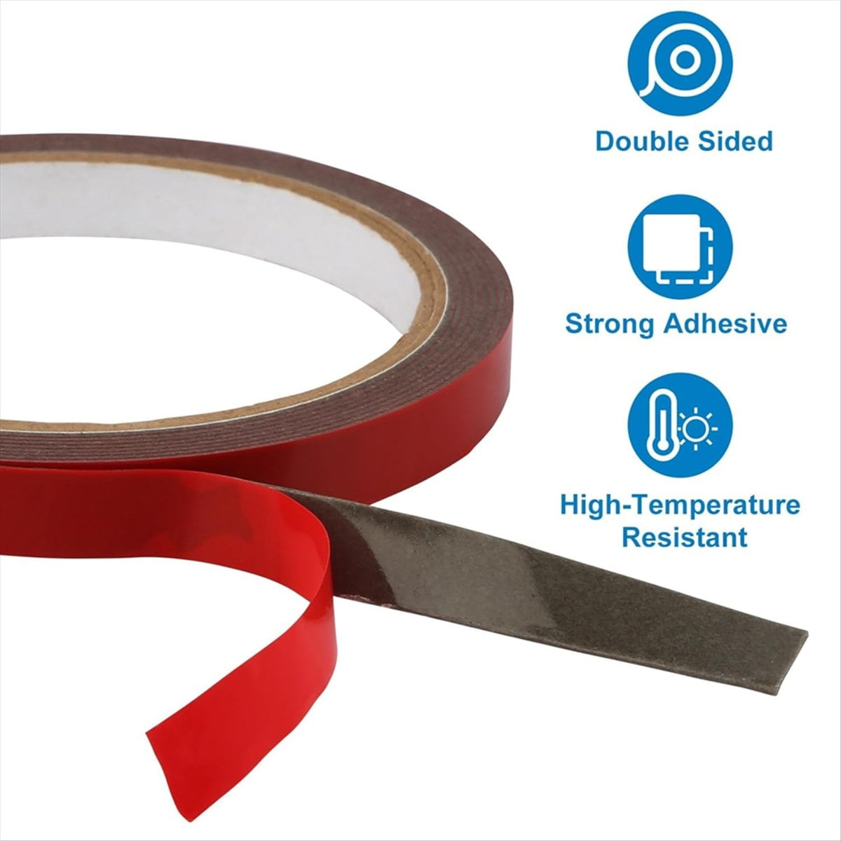 4 Rolls Car Double Sided Tapes Heavy Duty Double Sided Foam Tapes ...