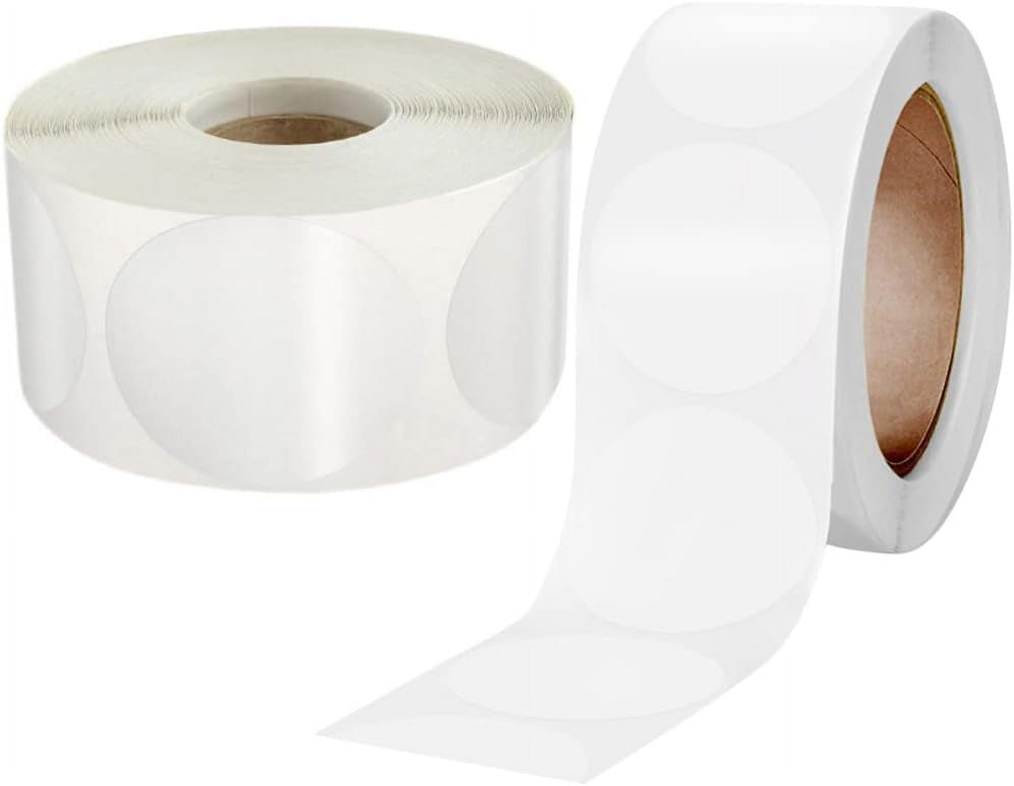 4 Rolls of Clear Circle Stickers Transparent Round Stickers Transparent ...