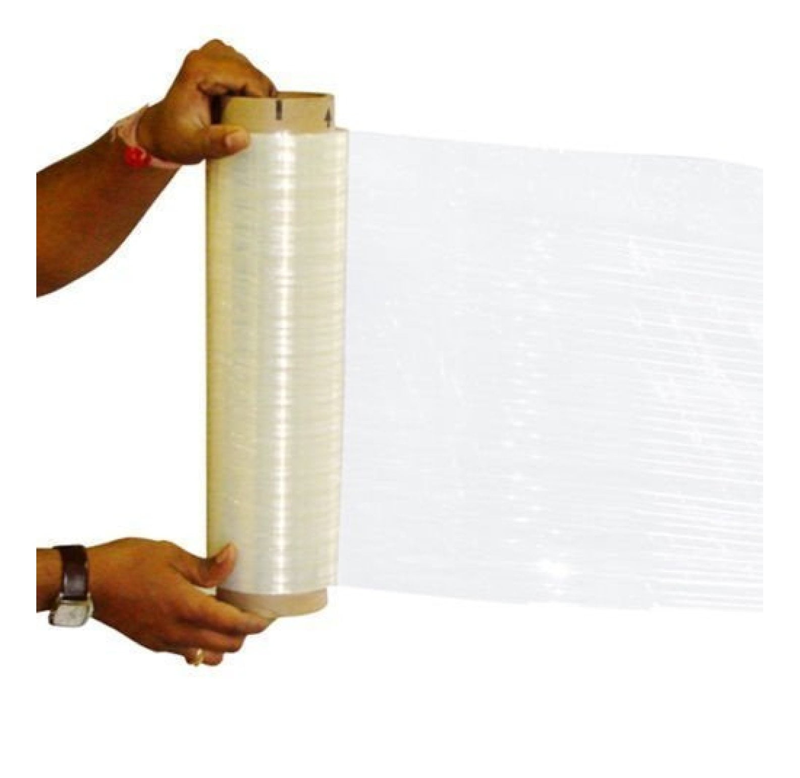 4 Rolls Clear Stretch Film Plastic Pallet Wrap 18" Wide x 1500 Ft. 80 ...