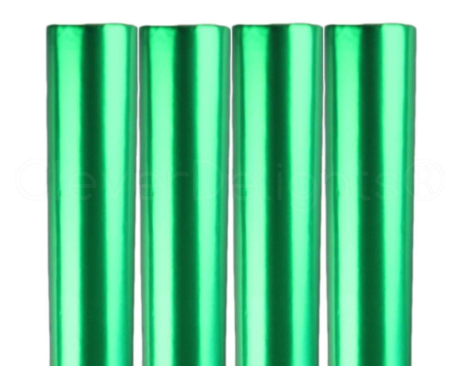 4 Rolls - CleverDelights Metallic Green Wrapping Paper - 30" x 300 ...