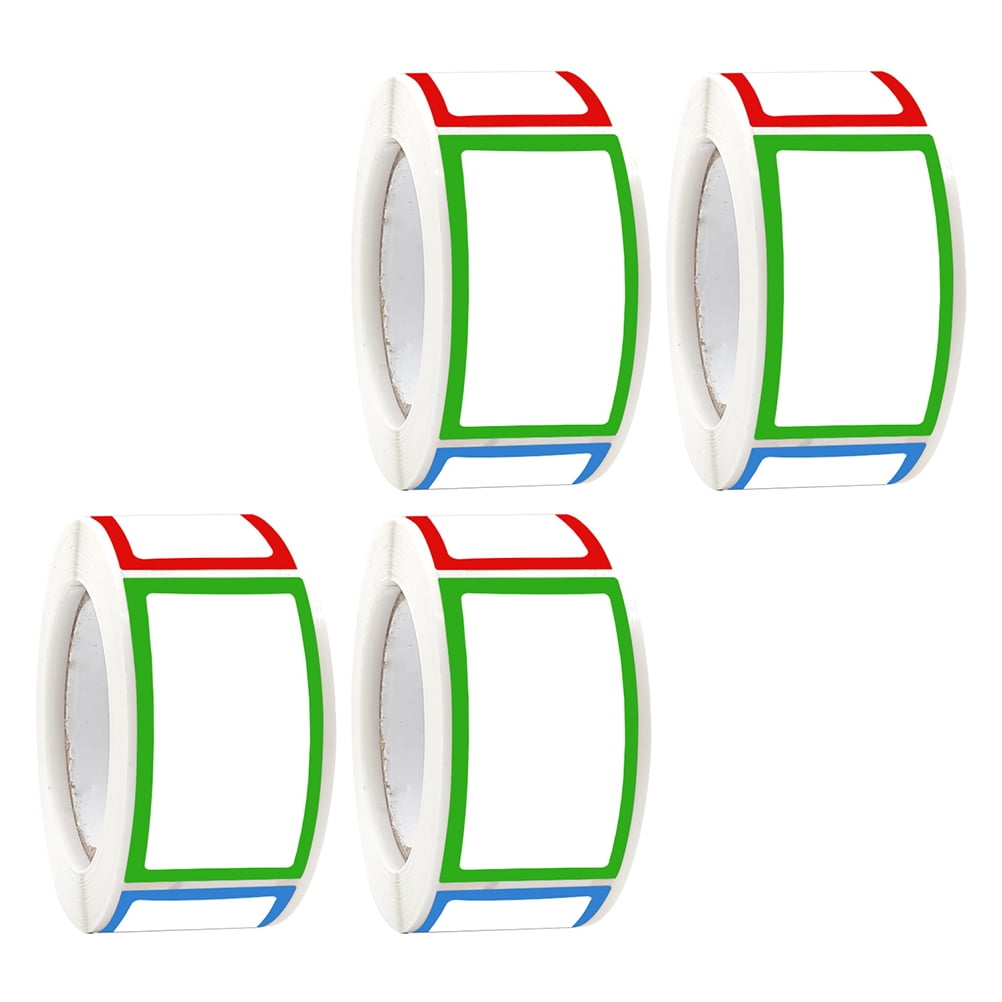 WRITWAA Adhesive Copper Blank Stickers 4 Rolls Multi Color Pantry ...