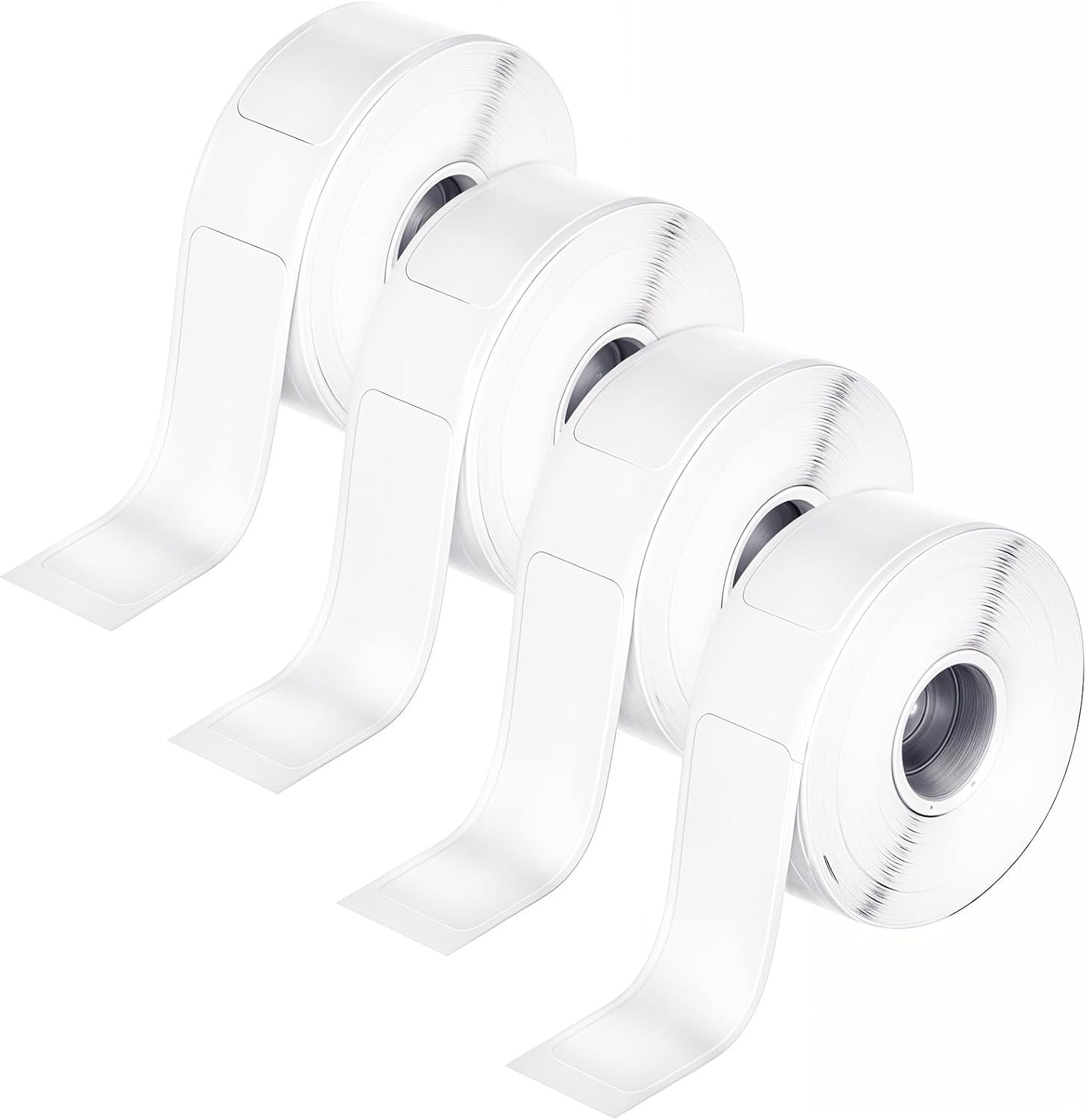 4 Rolls D30 Labels,0.47 X 1.57 in Print Master Labels Refill, White ...