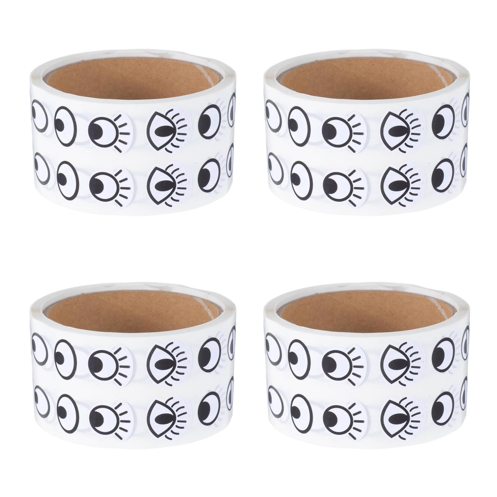 4 Rolls Eye Stickers Eye Labels Stickers Kids Self-Adhesive Googly Eyes ...