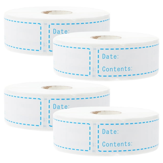 4 Rolls Food Label Stickers Bottle Supplies Handwriting Convenient ...