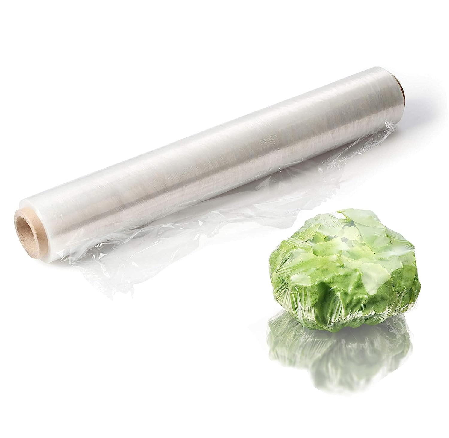 4 Rolls Food Service Film 24" x 2000' with Cutter Box. PVC Food Wrap ...