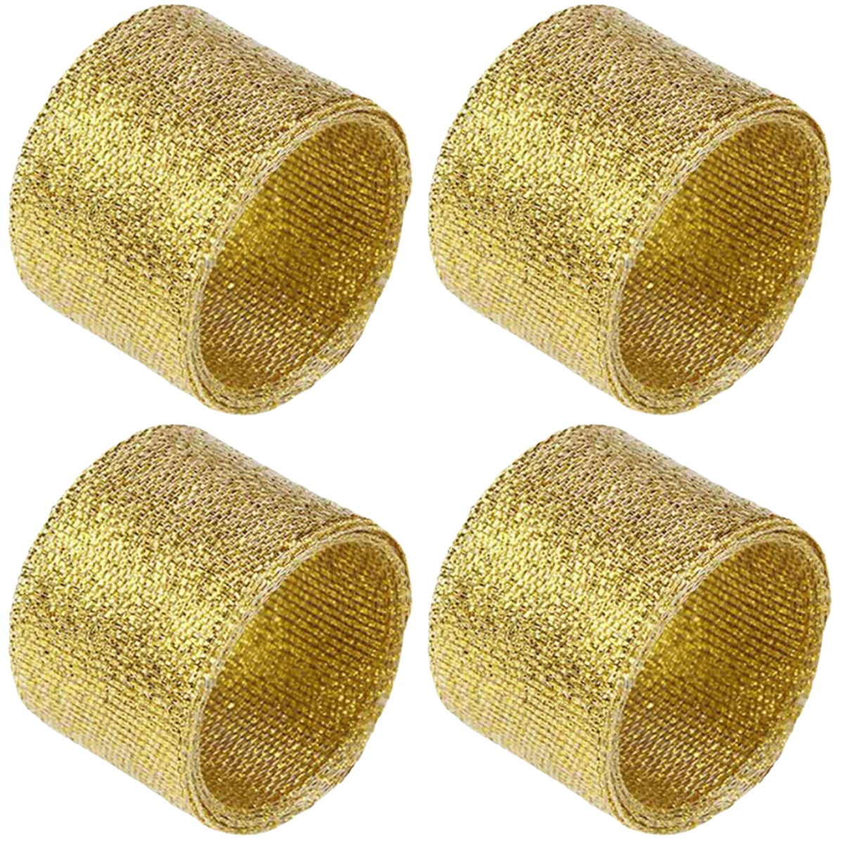 4 Rolls Gift Wrapping Ribbon Dessert Wrapping Golden Ribbon Metallic ...