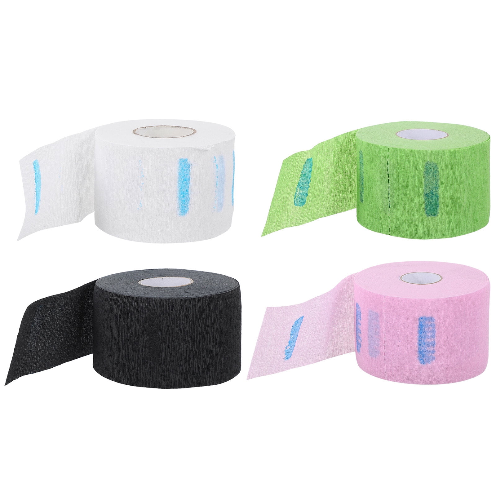 4 Rolls Hair Coloring Tools Salon Scarf Paper Disposable Neck Strips ...