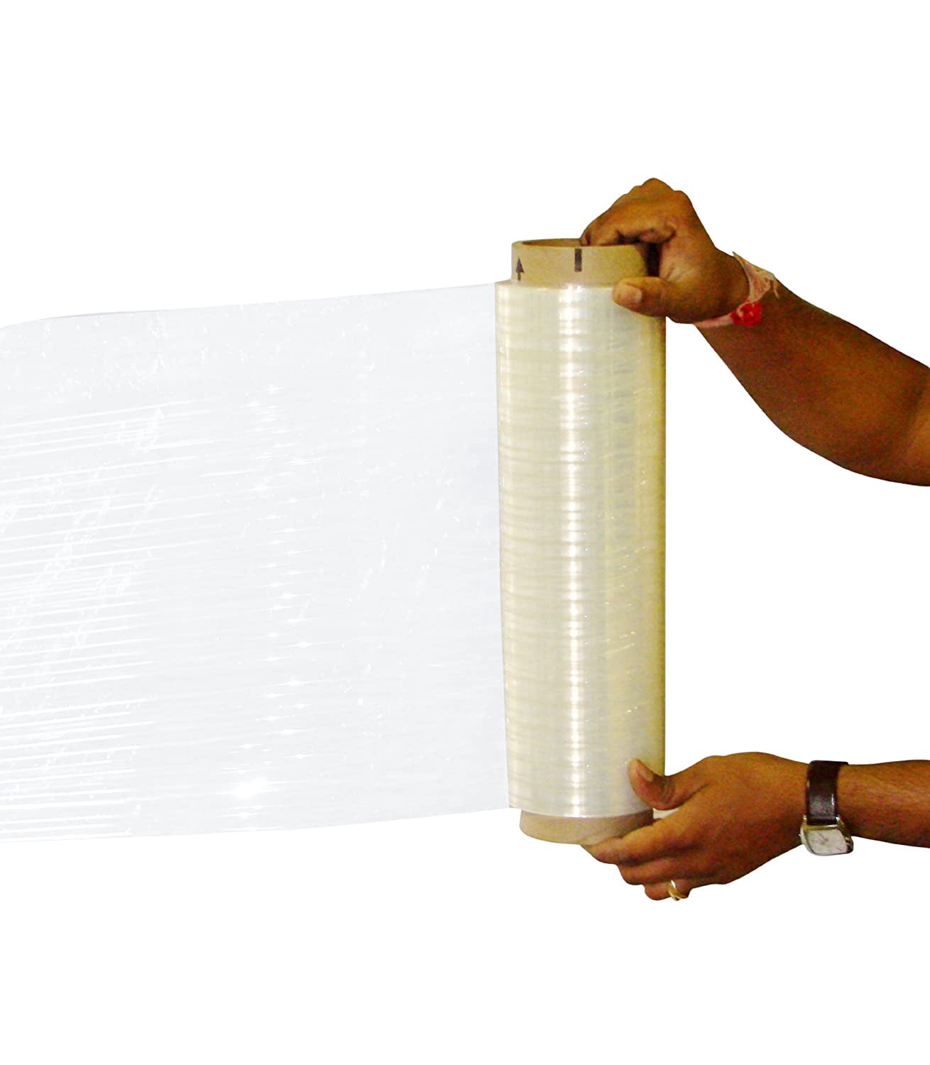 4 Rolls Hand Stretch Plastic Film Shrink Pallet Wrap 18" X 1500 X 80 Ga ...