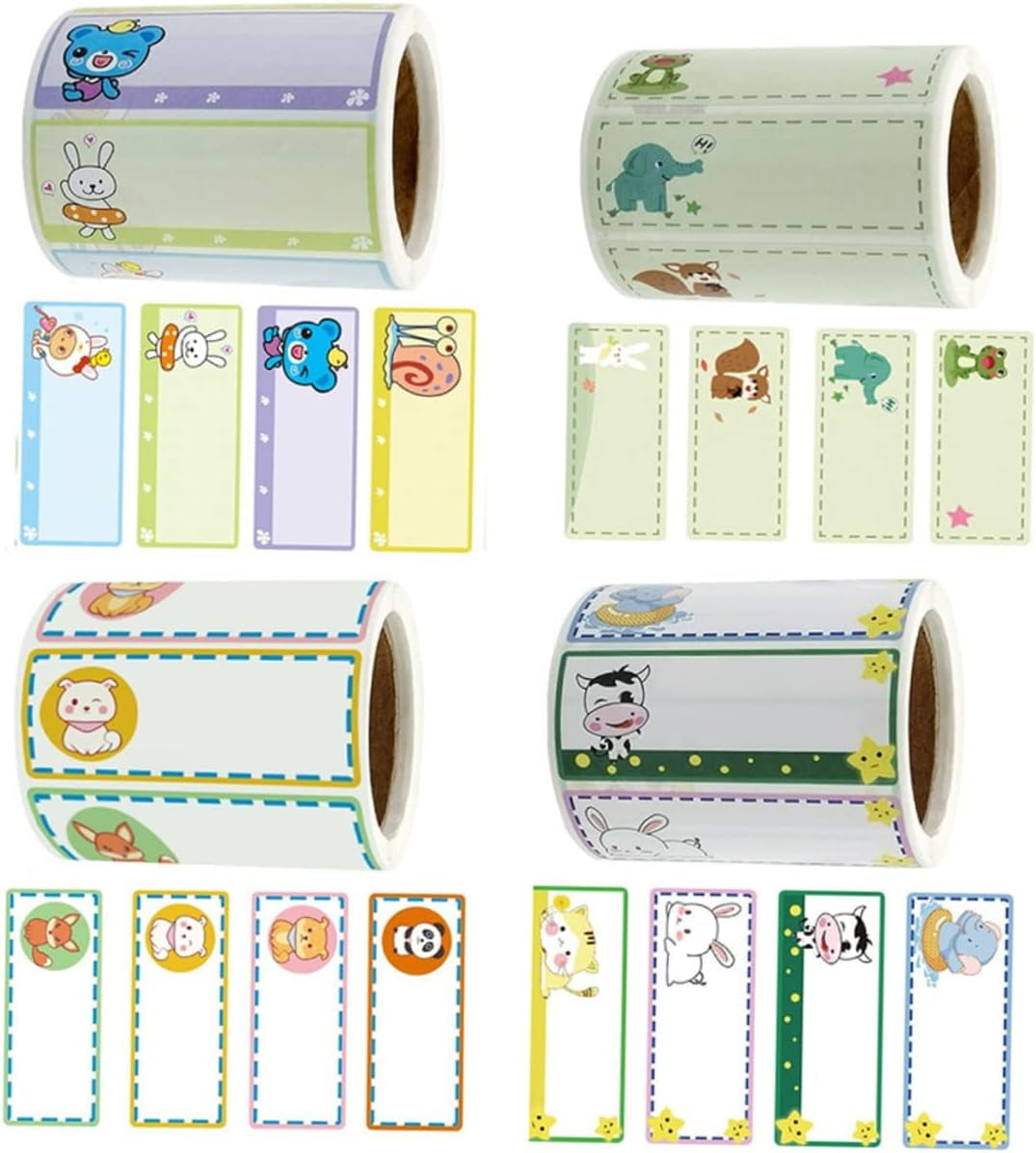 4 Rolls Kindergarten Name Stickers Sticky Name Tags Name Label Stickers ...