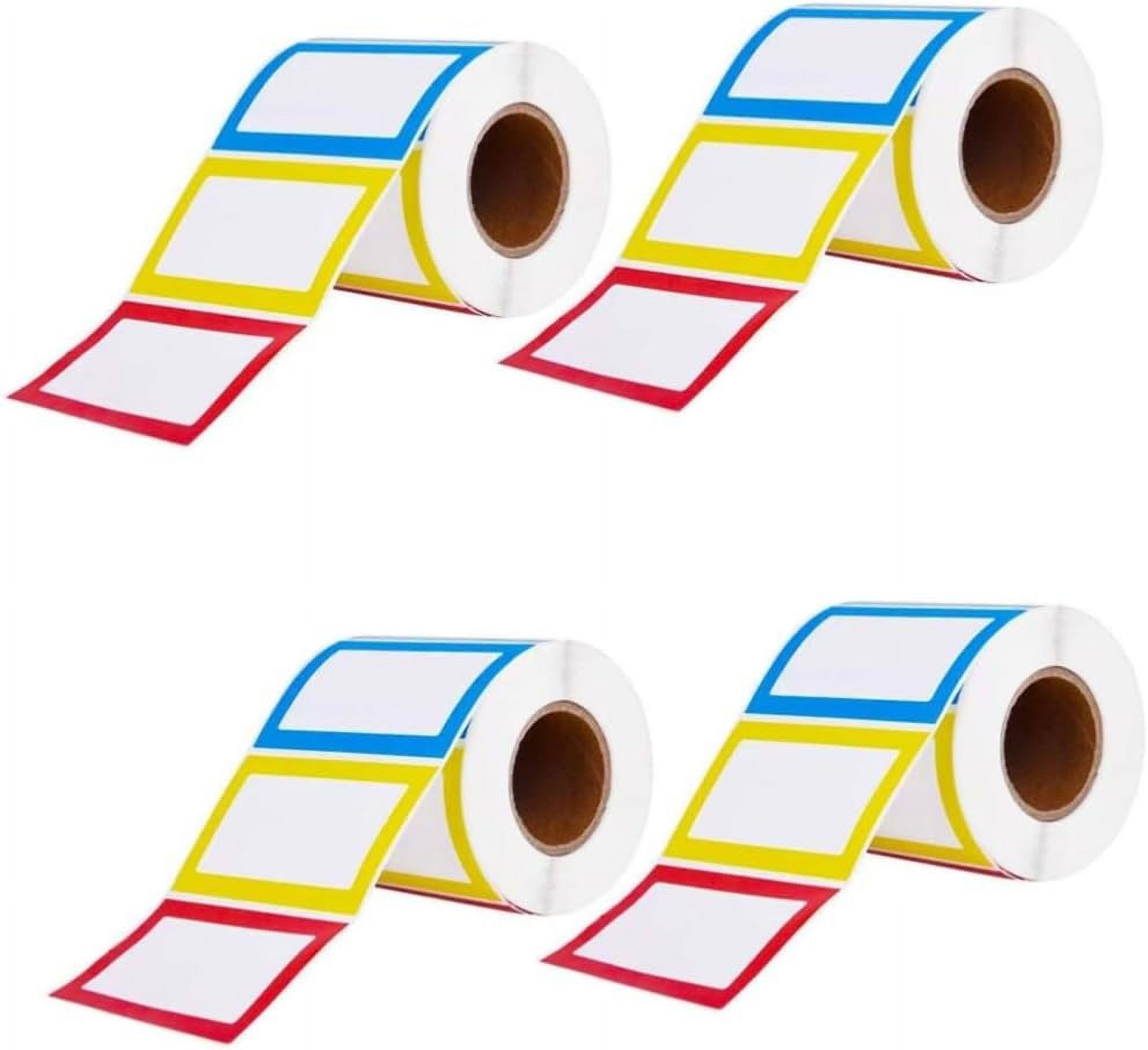 4 Rolls Label Cup Office Marking File Stickers Border Name Envelops ...