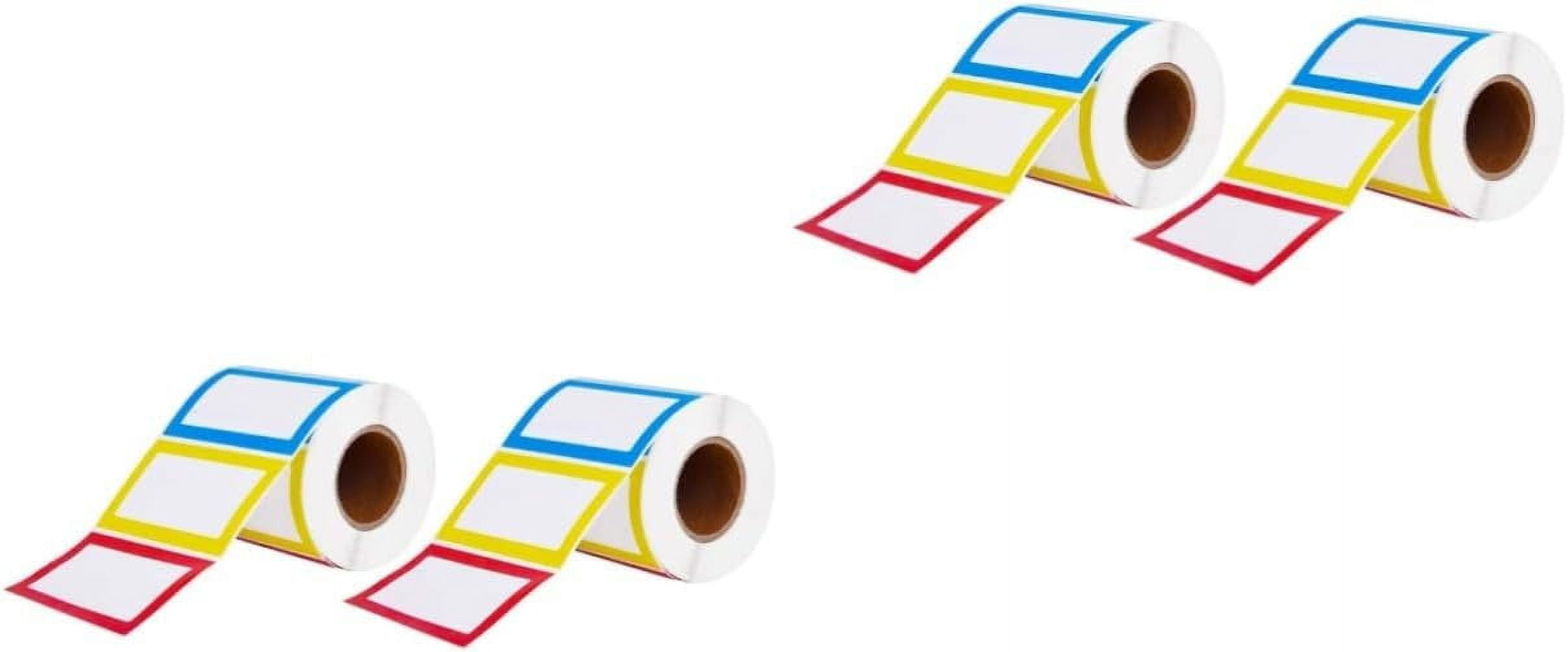 4 Rolls Label Sticker Color Memo Labels Name Tags Sicker Name Tags Name ...