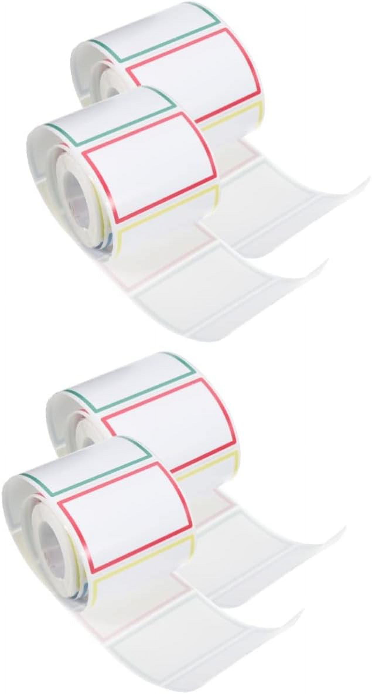 4 Rolls Label Sticker Name Sticker Logo Stickers Clothes Labels Blank ...