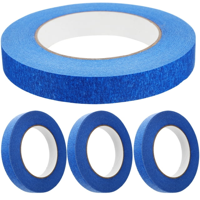 4 Rolls Masking Tape Labeling Tape Blue Painter Tape 50-meter Diy Craft ...