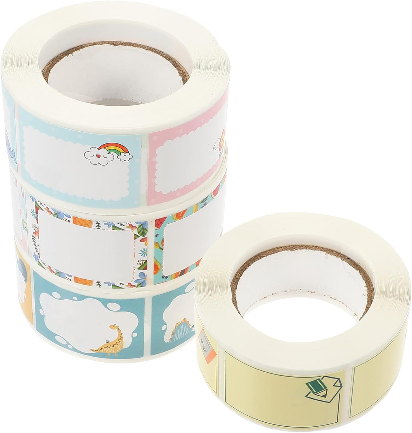 4 Rolls Name Tag Blank Label Stickers Logo Stickers Baby Milk Bottle ...