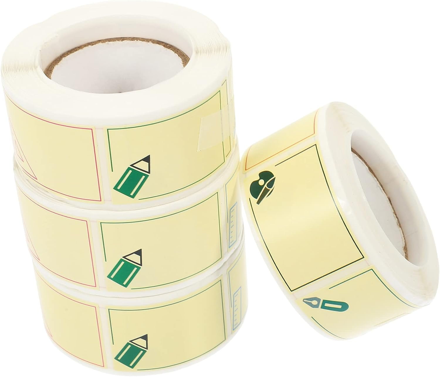 4 Rolls Name Tag Cartoon Stickers Labels for Jars Customize Stickers ...