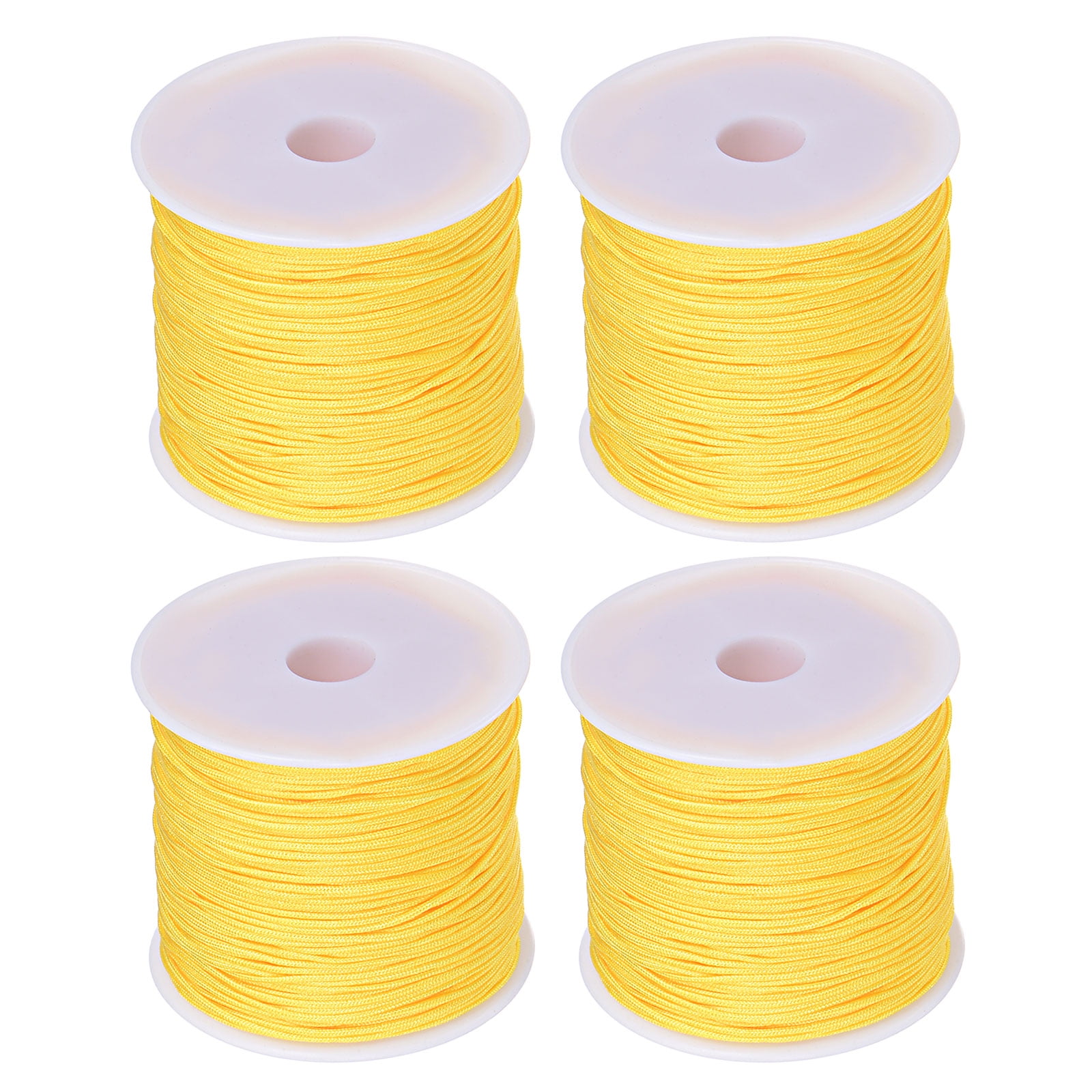 4 Rolls Nylon Beading Thread Knotting Cord 0.8mm 50 Yards Braided Nylon ...